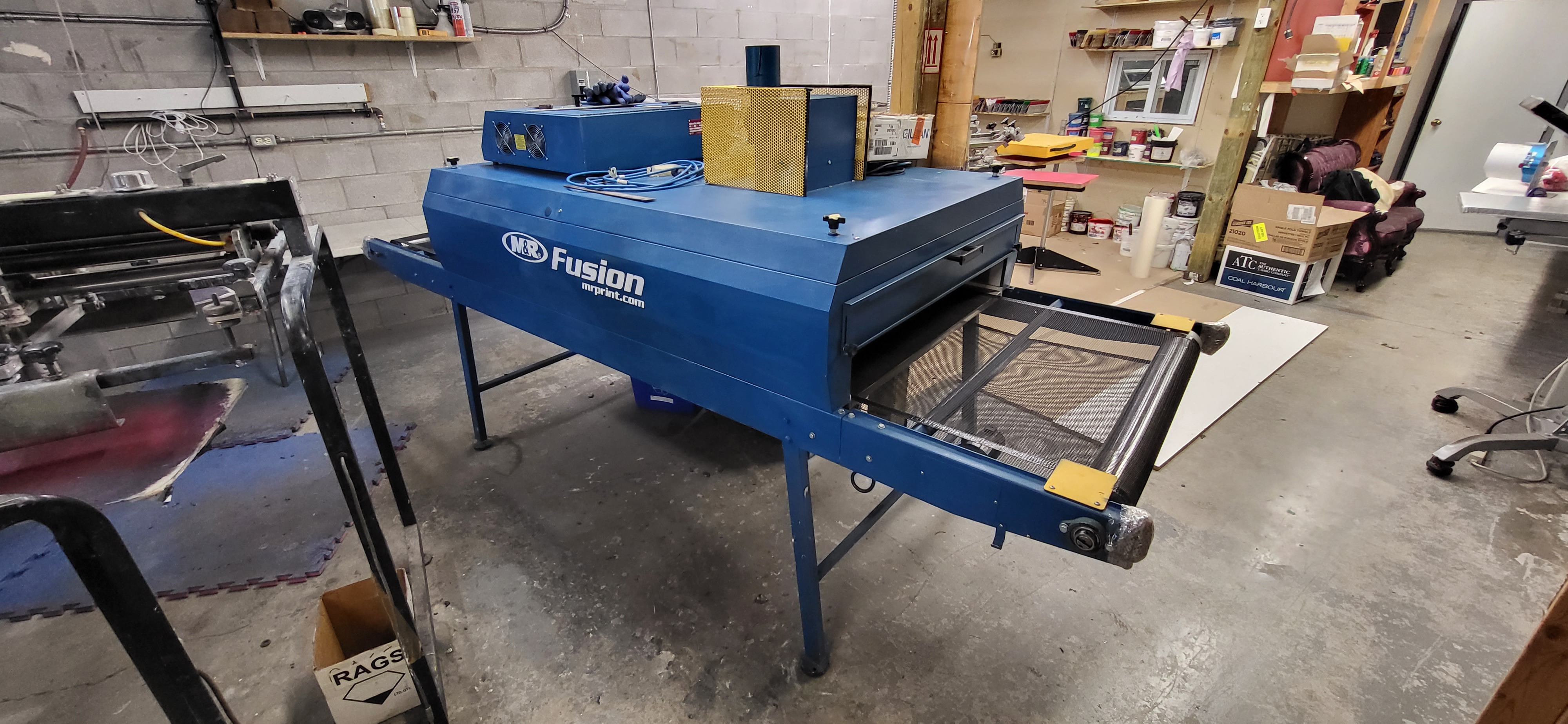M&R Fusion Electric Screen Printing Conveyor Dryer at Harry Carey blog