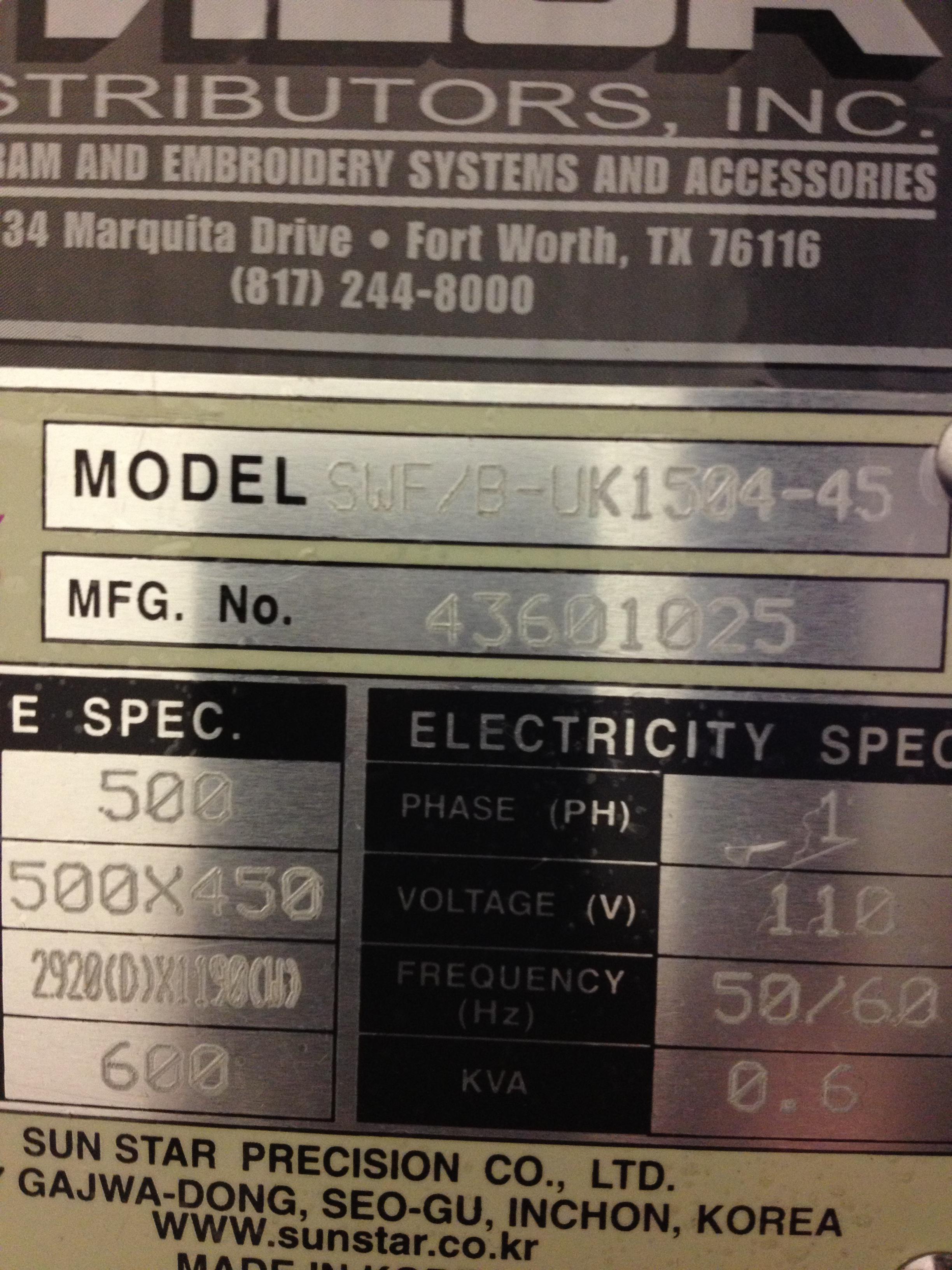 Not load error code on swf embroidery machine - kopclick