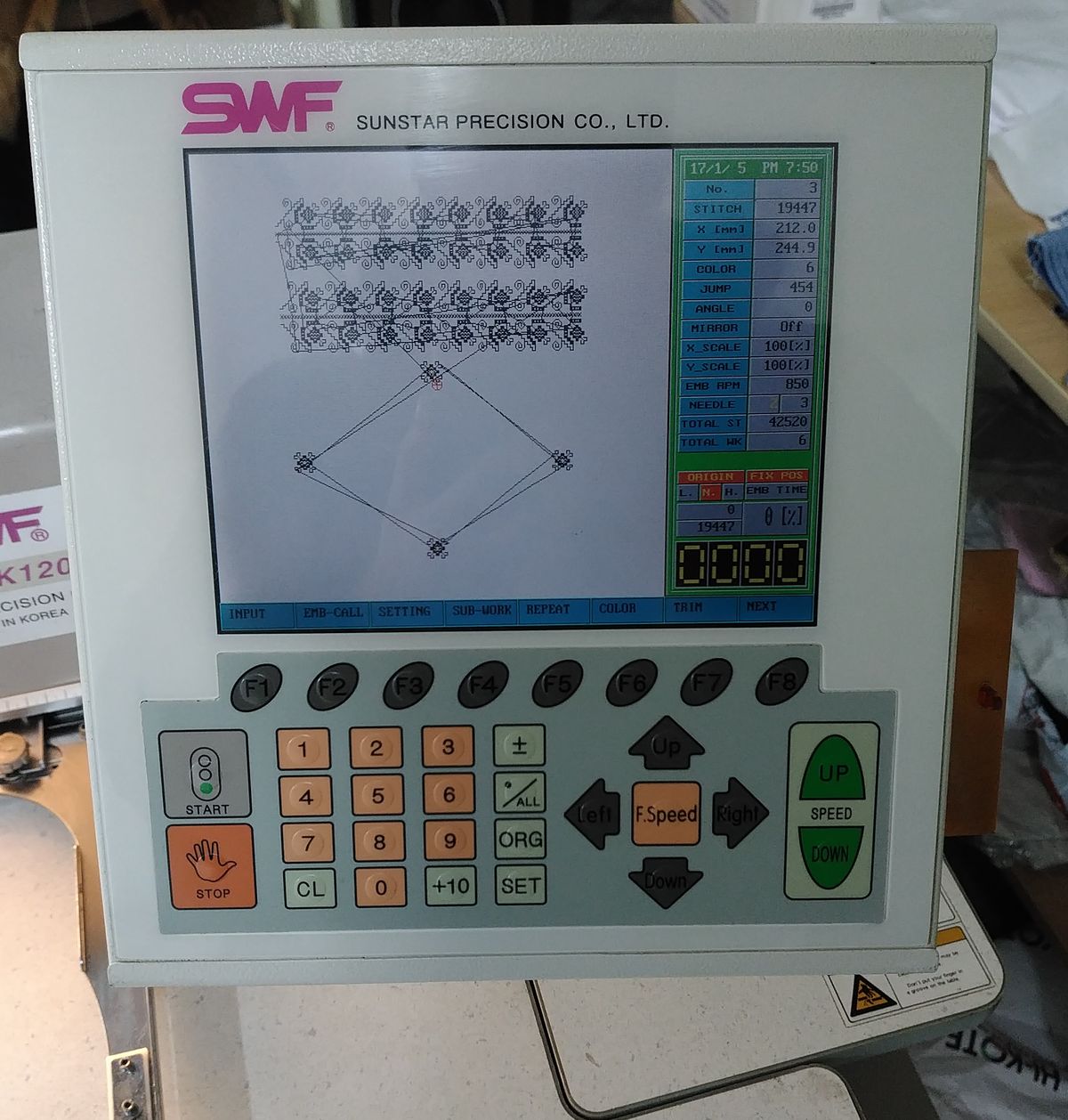 Swf embroidery machine control box upgrade - indianalop