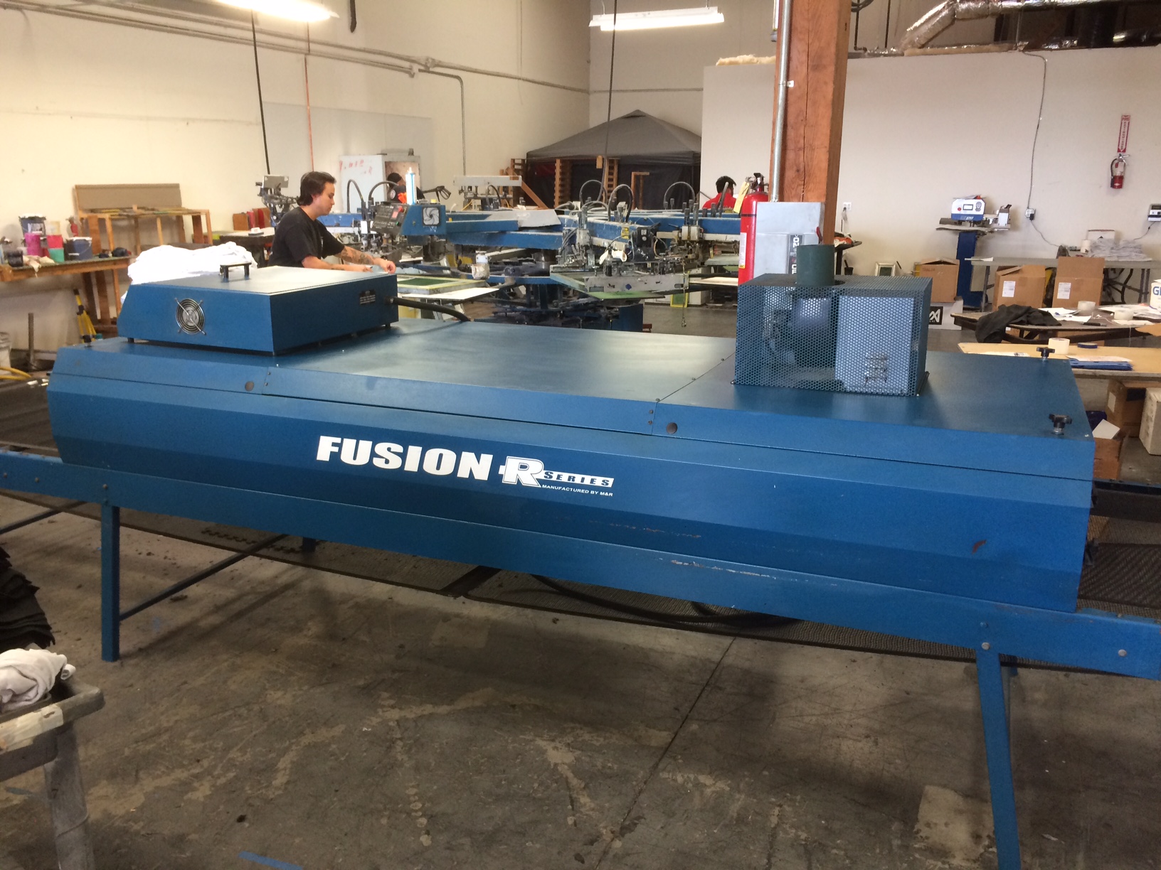 M&R Fusion Electric Screen Printing Conveyor Dryer at Harry Carey blog
